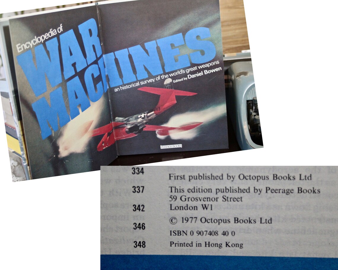 1977 Encyclopedia of War Machines, Peerage Books Edition, Air, Land ...