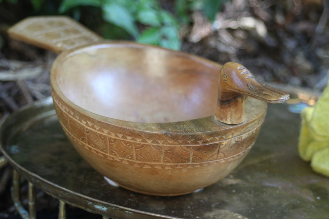 Mid-century Wooden Carved Duck Bowl, Made in Yugoslavia (jugoslavia ...