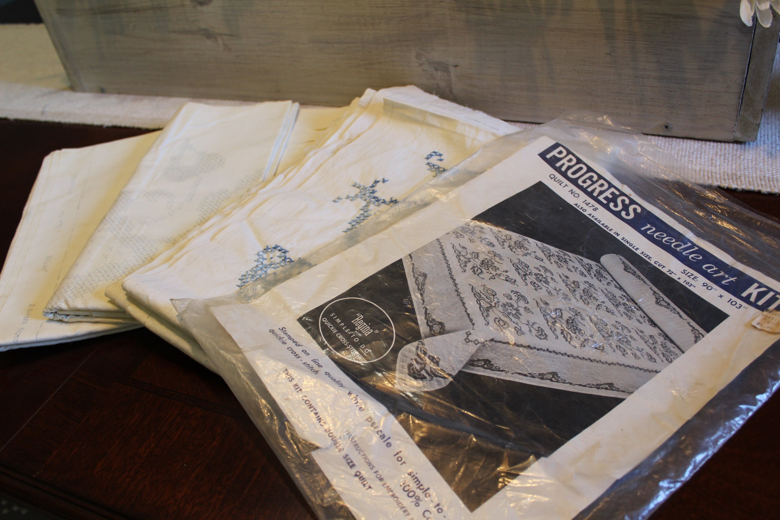 1950s Progress Needle Quilt Kit W/ 2 NOS Boxes 23 Skeins of - Etsy