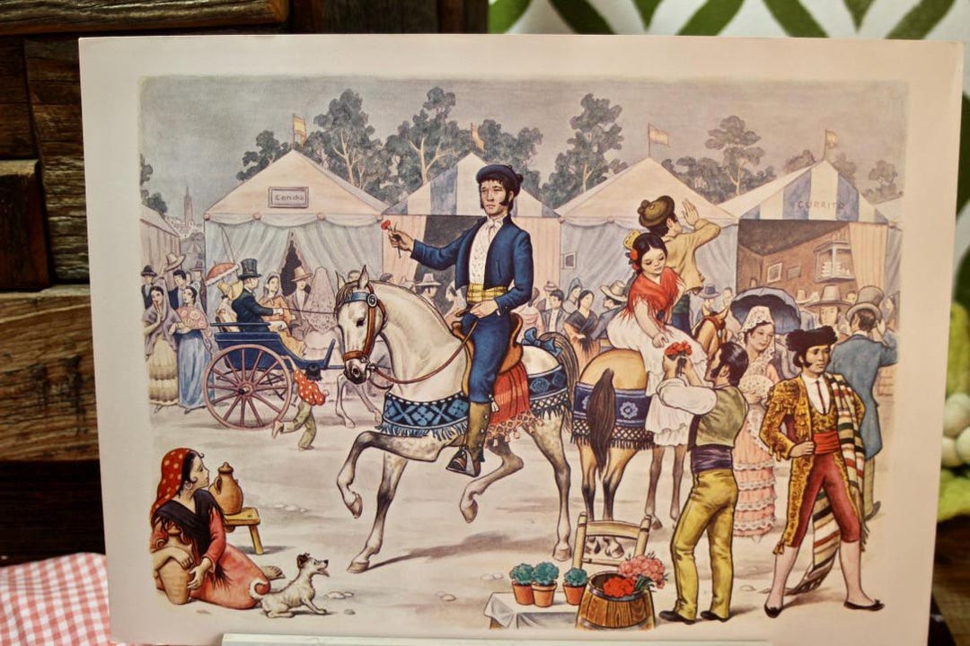 1970s Lg. Print by Jandro - Alejandro Siches Piera - the Fiesta De San ...