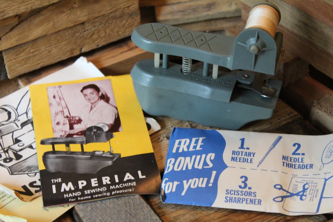 1950s-1960s the Imperial Hand Sewing Machine With Original Box ...