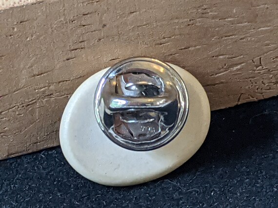 1980s Hand Painted Pebble Pin, Painted Rock Brooch Fe… - Gem