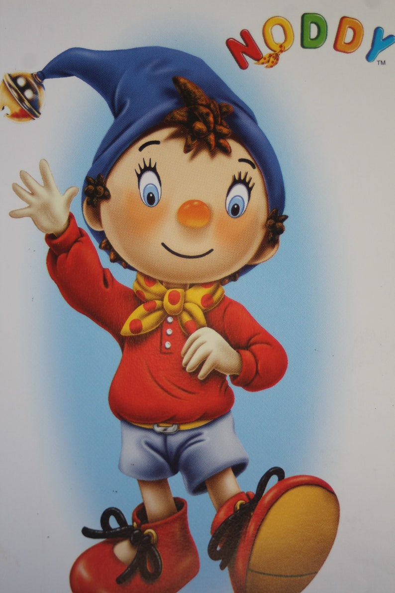 1990s Postcard Featuring Noddy, Vintage Canadian Children's Television ...