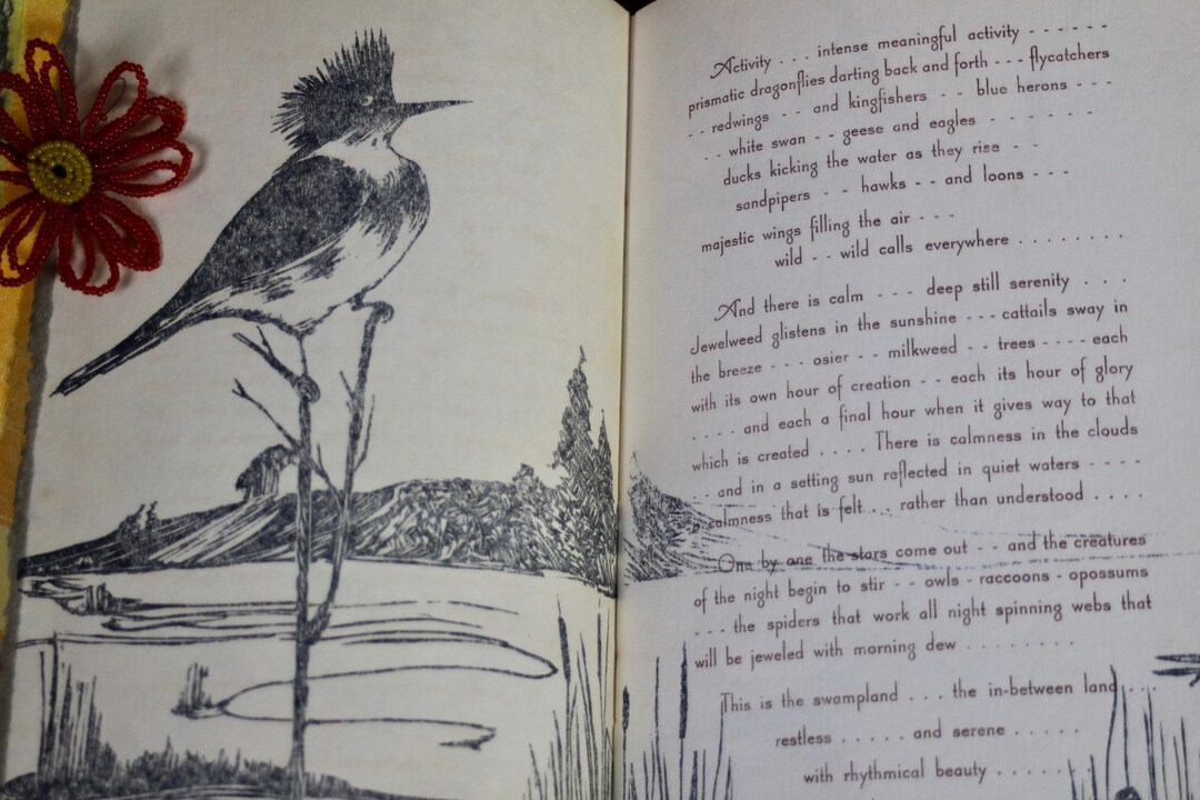 A Walk With Me, 1950s Book of Poetry by Gwen Frostic, Deckled Edges and ...