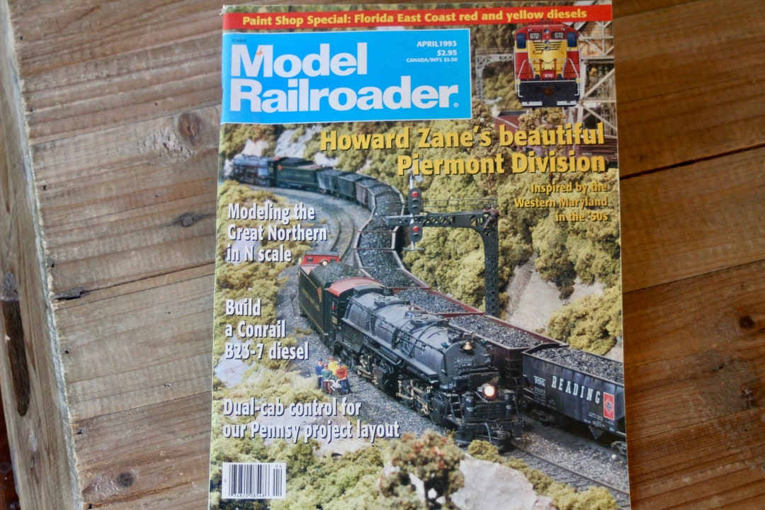 1993 Model Railroader Magazine, April, Howard Zane's Piermont Division ...