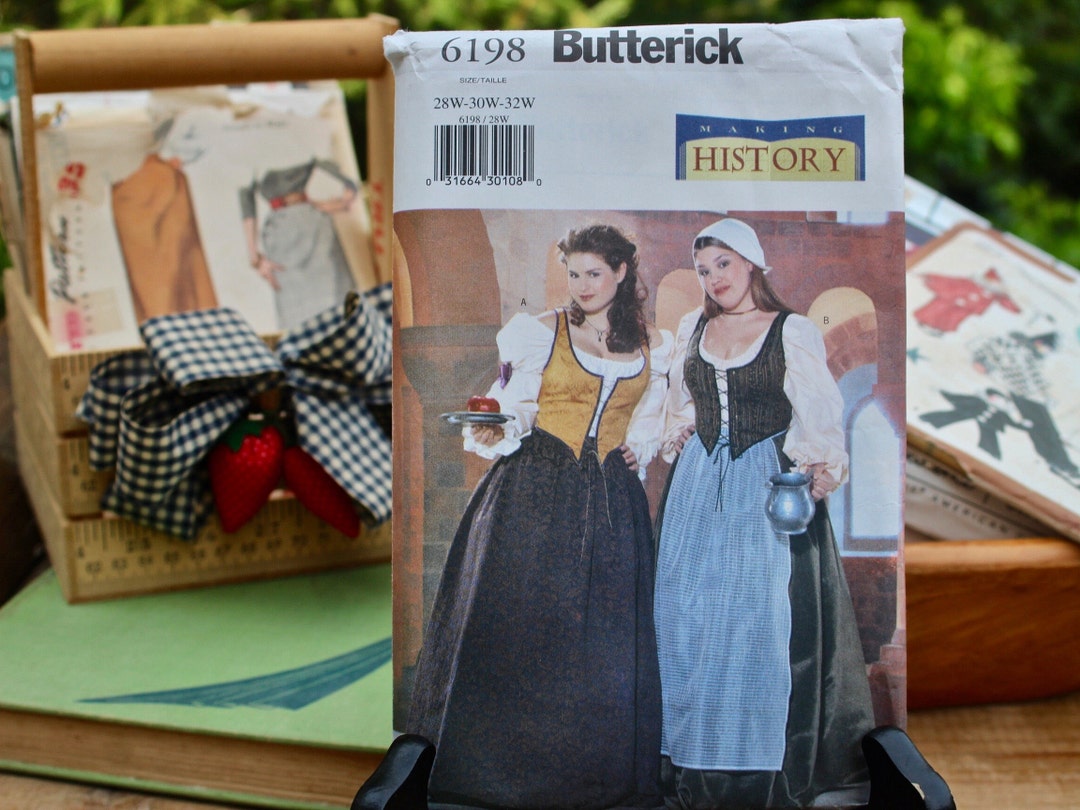 1999 Butterick Making History Pattern 6198, Women's Costume ...