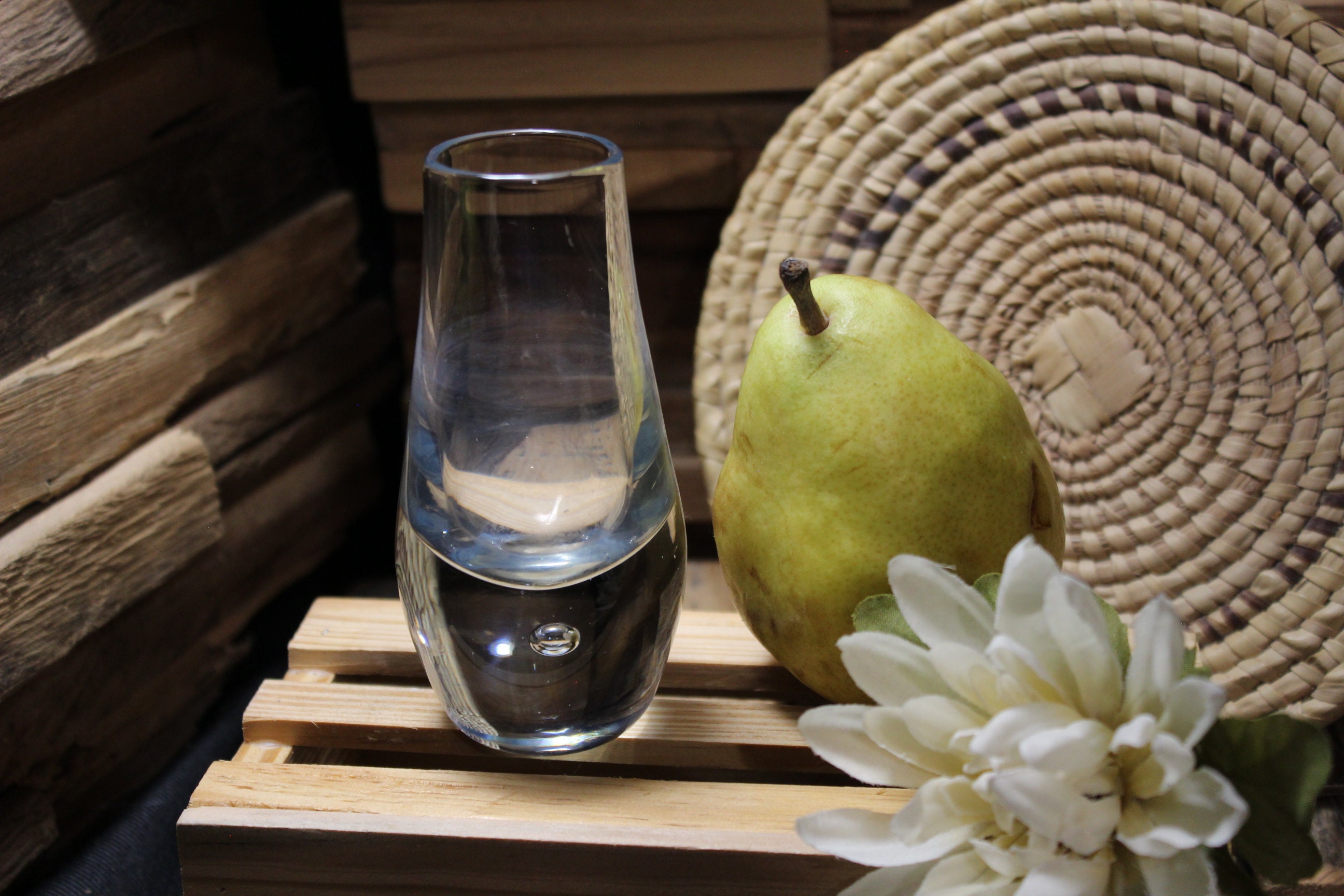 Mid-century Modern Art Glass Bud Vase With Single Controlled - Etsy