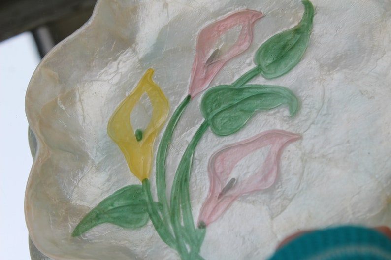 Vintage Hawaiian Windowpane Oyster Shell Bowls Scalloped - Etsy