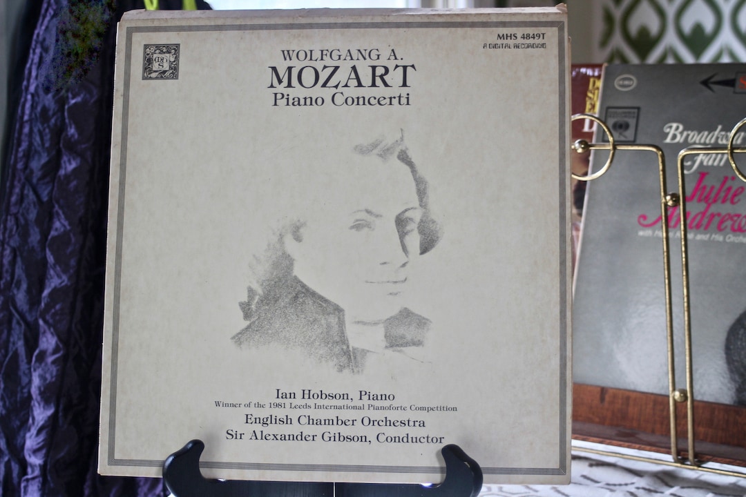1983 Mozart Piano Concerti Musical Heritage Society Record, Ian Hobson ...