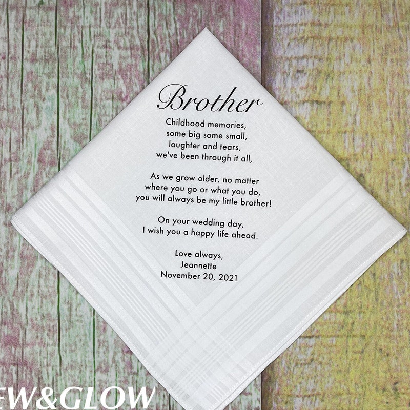 Hankerchief Wedding Brother - Etsy