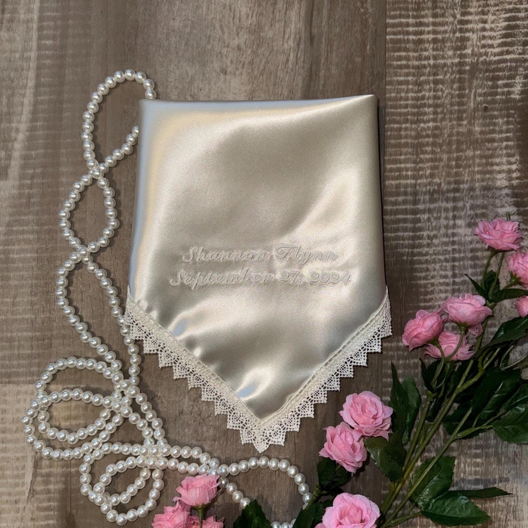 Repurposed Handkerchief Made From Wedding Gown / Wedding Gift for the ...