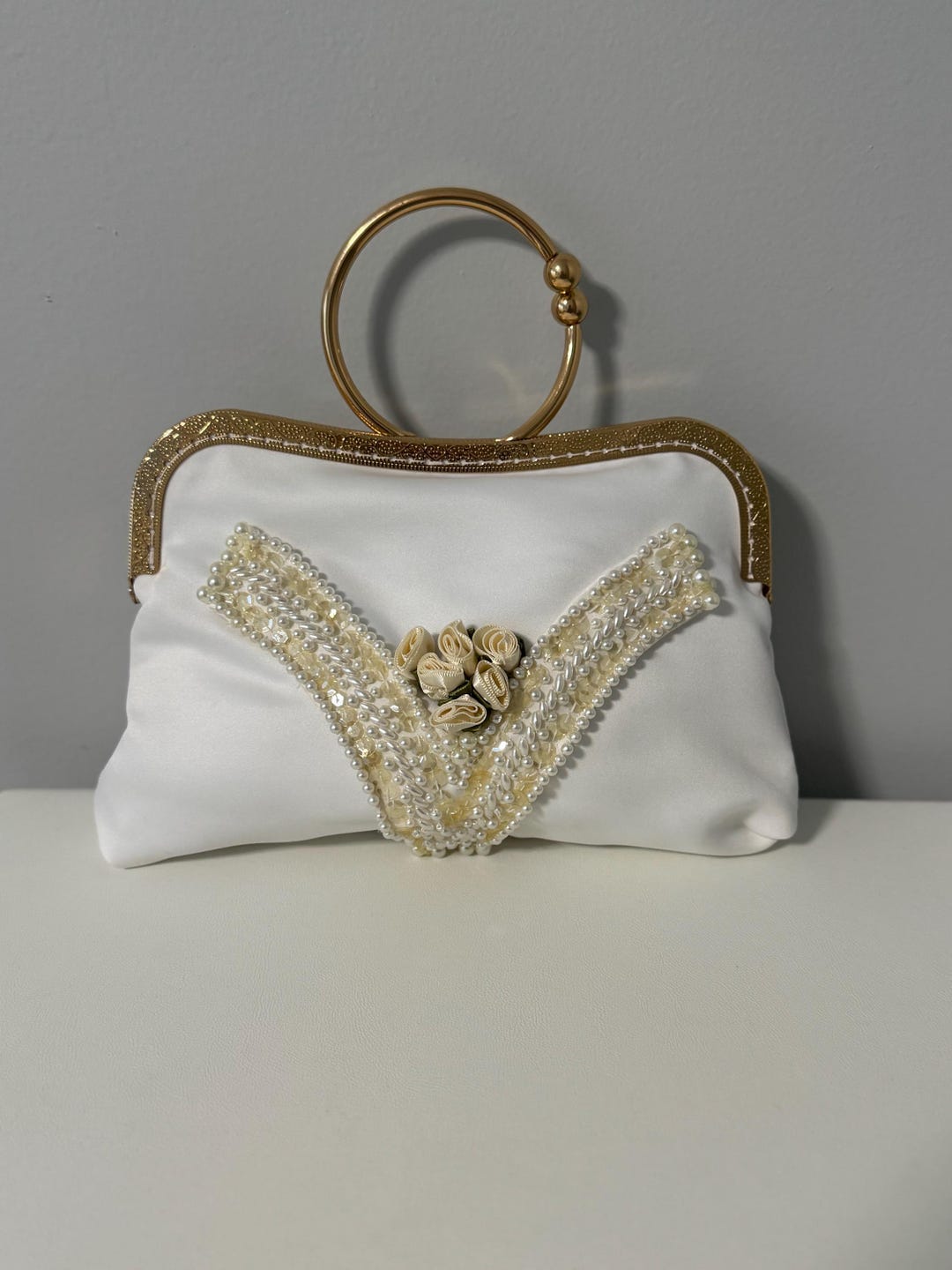 Repurposed Bridal Clutch From Moms Dress / Wedding Dress Clutch ...