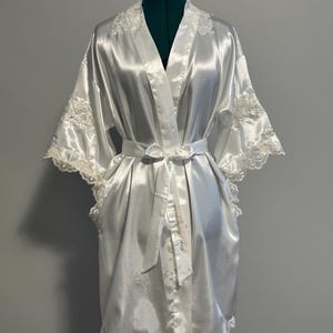 Custom Bridal Satin Robe / Repurposed From Your Wedding Dress ...