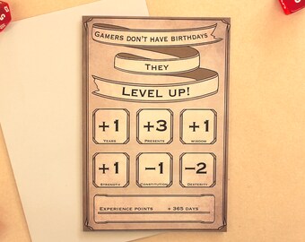 Level up Card Digital Download, Level up Card, Dnd Card, Geek Card, Dnd ...