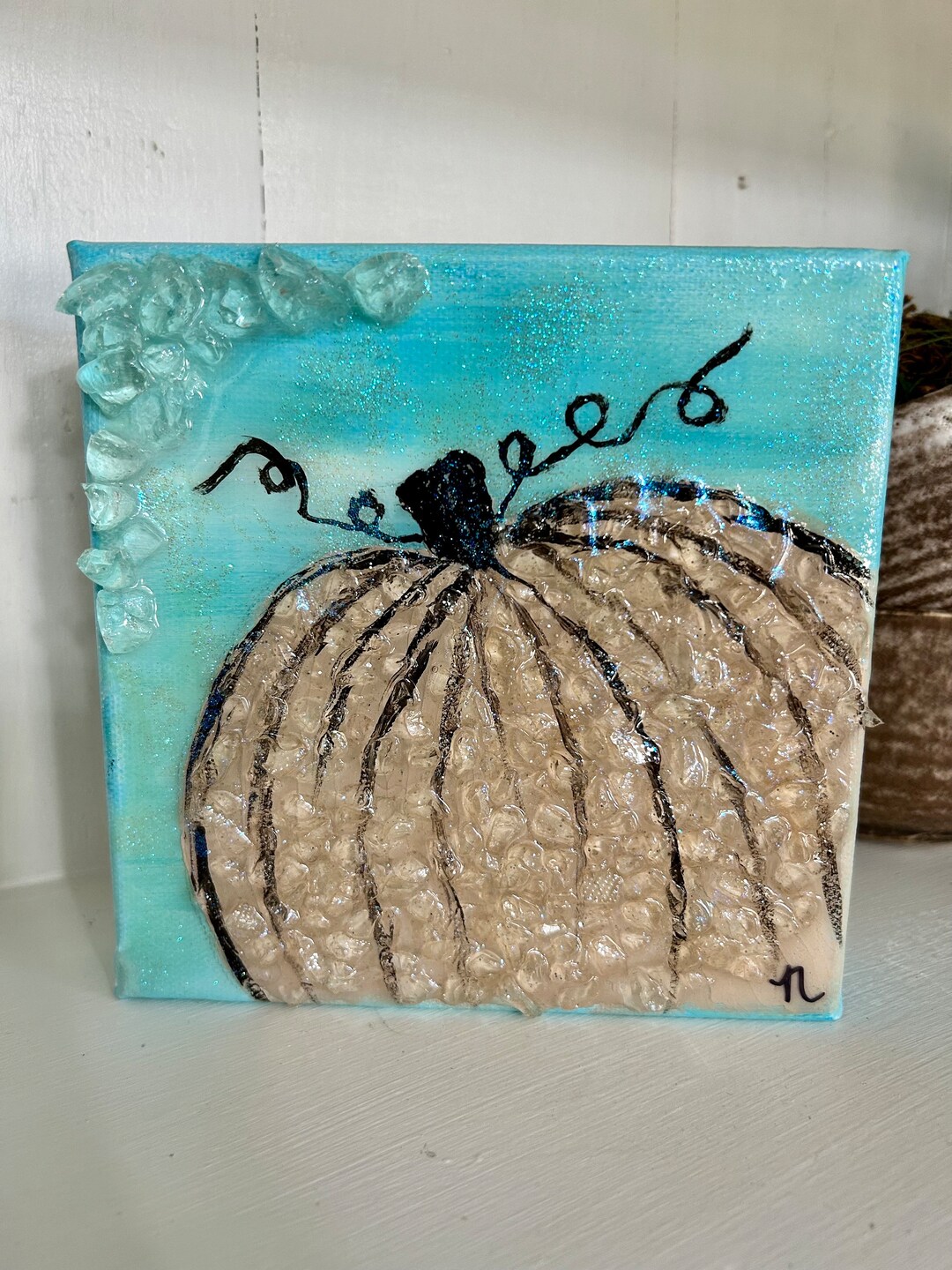 Fall Day Shattered Glass Epoxy Art - Etsy