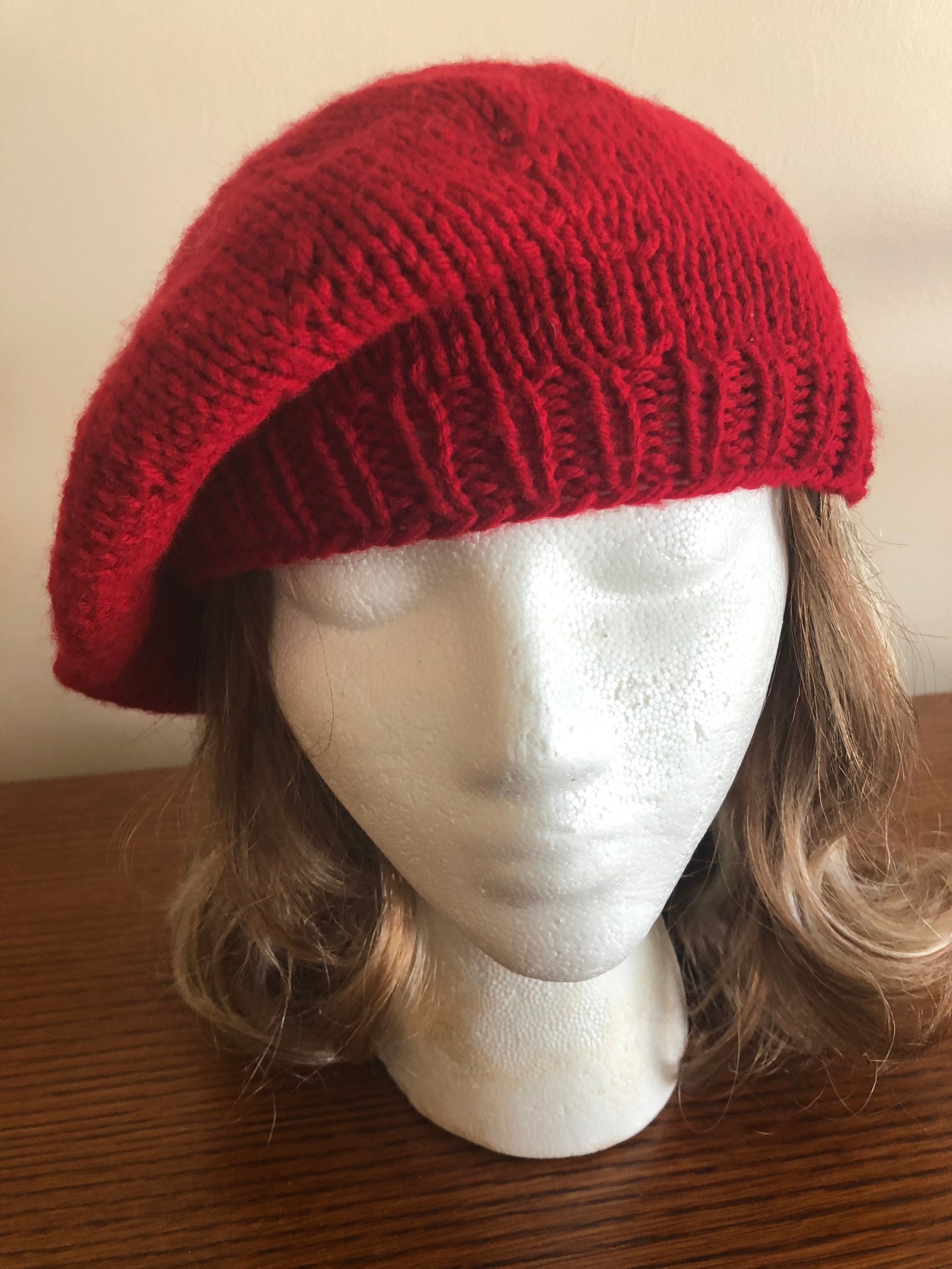 Outlander Inspired Handmade Scottish Tam in Red Acrylic - Etsy