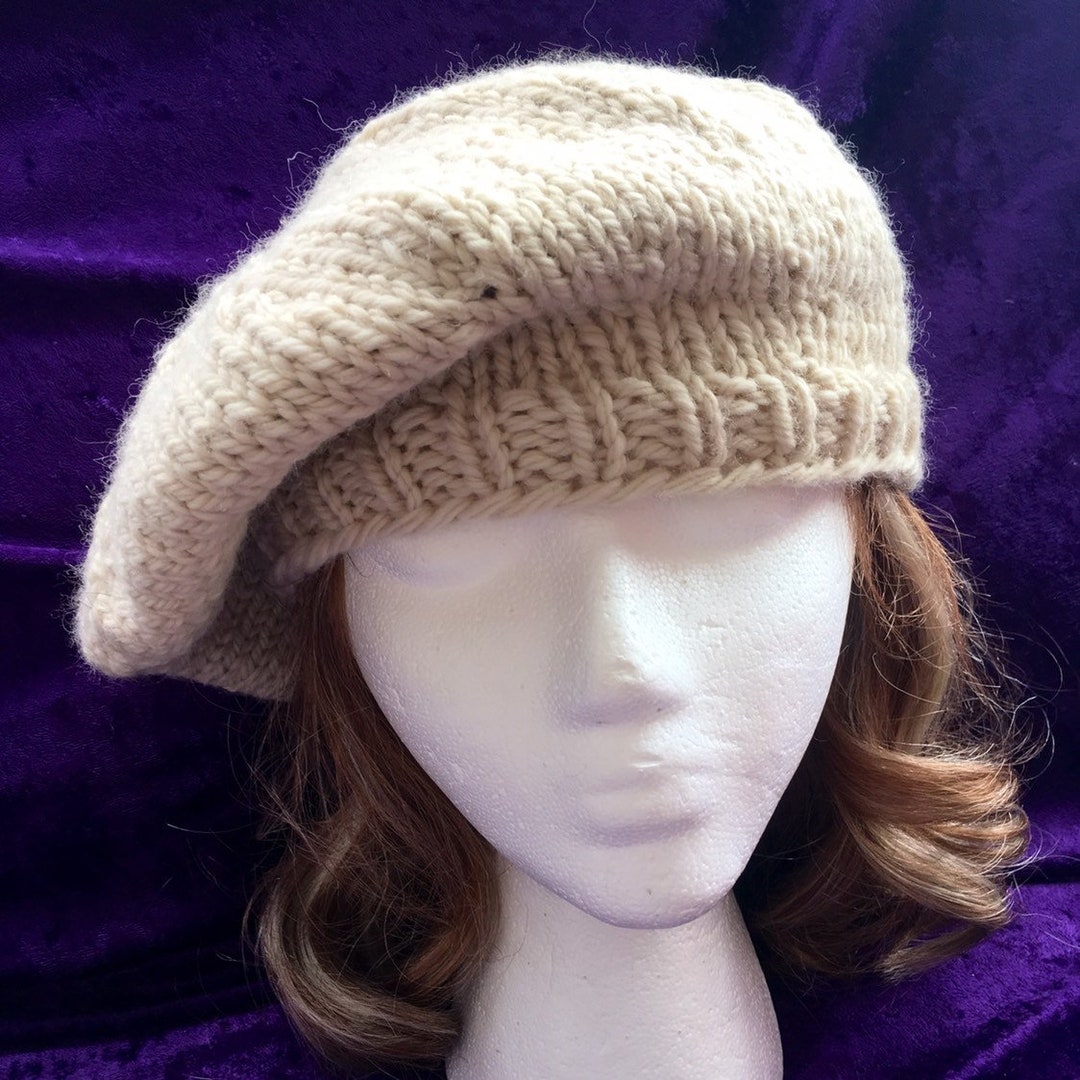 Outlander Inspired Handmade Cream Wool Scottish Tam - Etsy