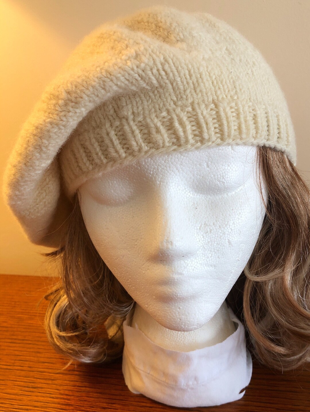 Handmade Outlander Inspired Felted Wool Scottish Tam in Cream Color ...