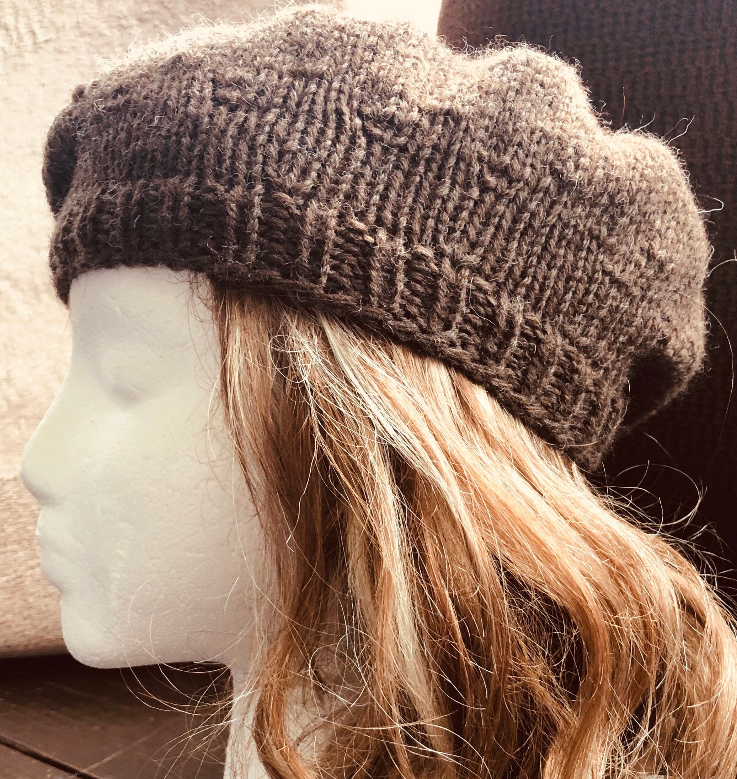 Handmade Outlander Inspired Wool Tam in Brown - Etsy