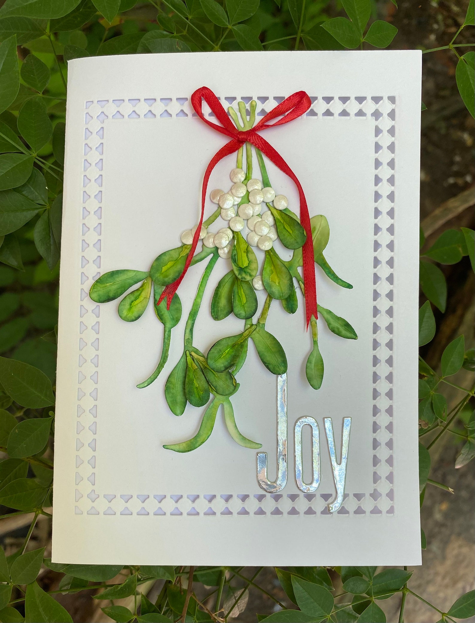 Mistletoe Christmas Card. - Etsy