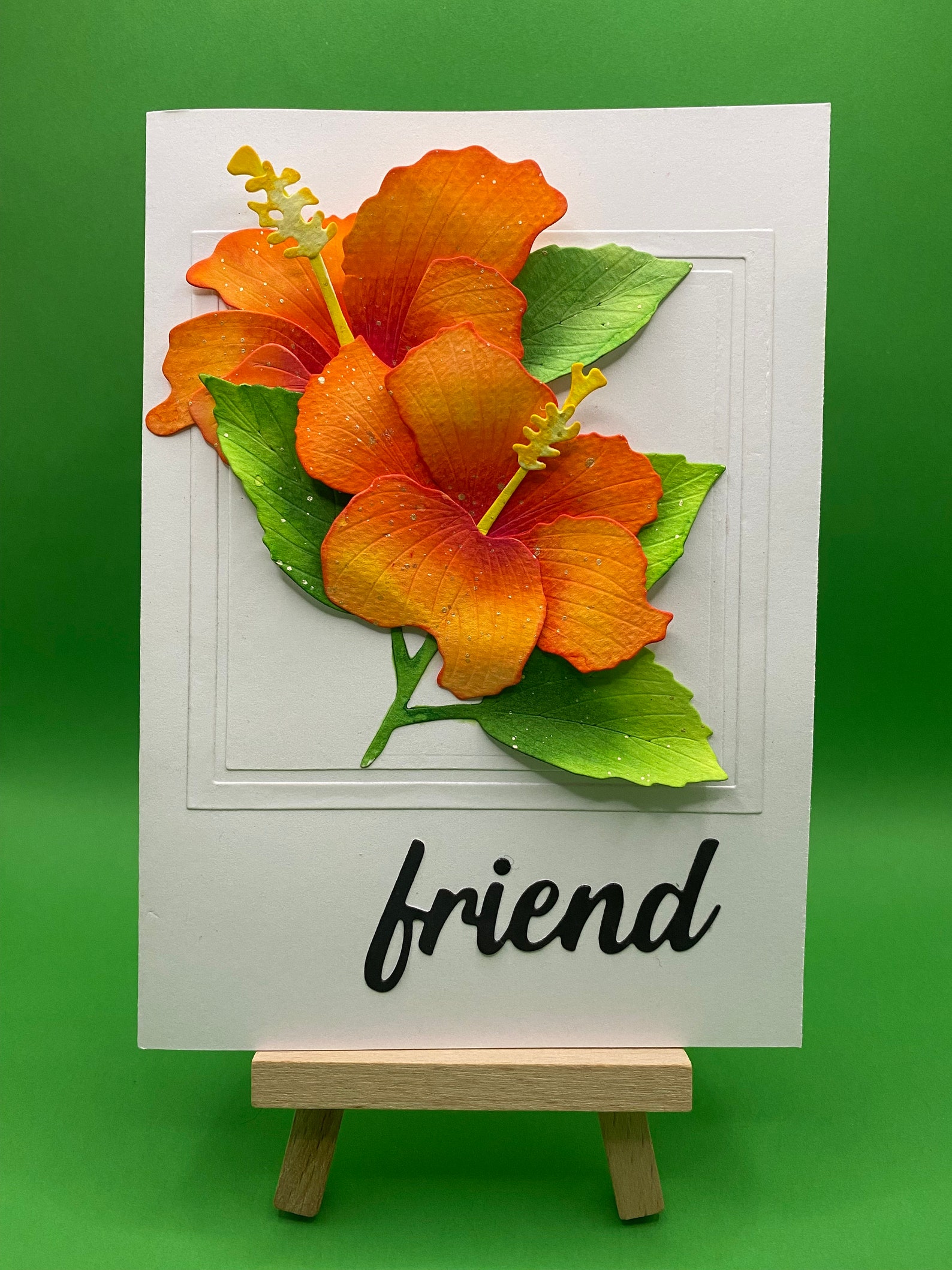 Hibiscus Any Occasion Friend Card - Etsy