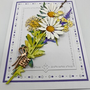 Tim Holtz Wildflower Stems Card for Birthday, Anniversary, Get Well ...