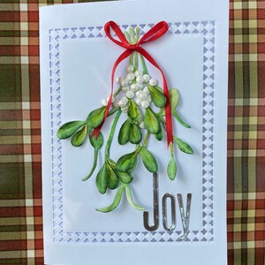 Mistletoe Christmas Card. - Etsy
