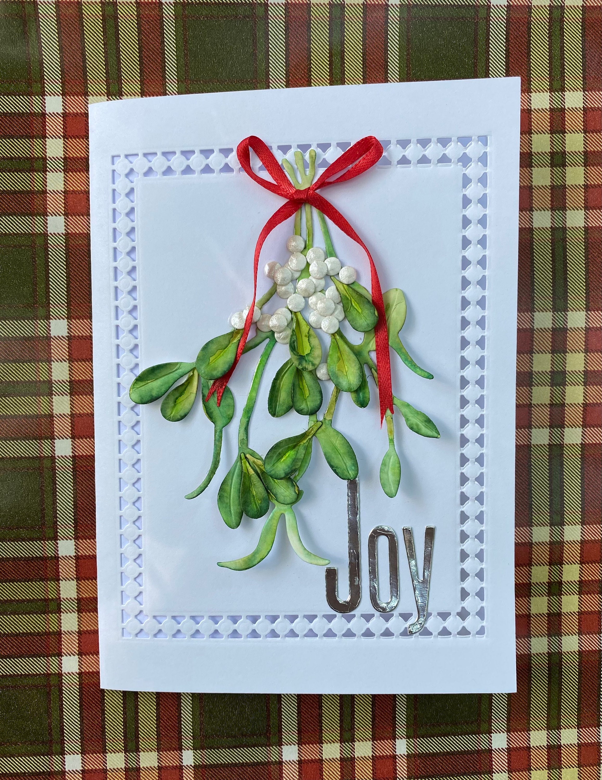 Mistletoe Christmas Card. - Etsy