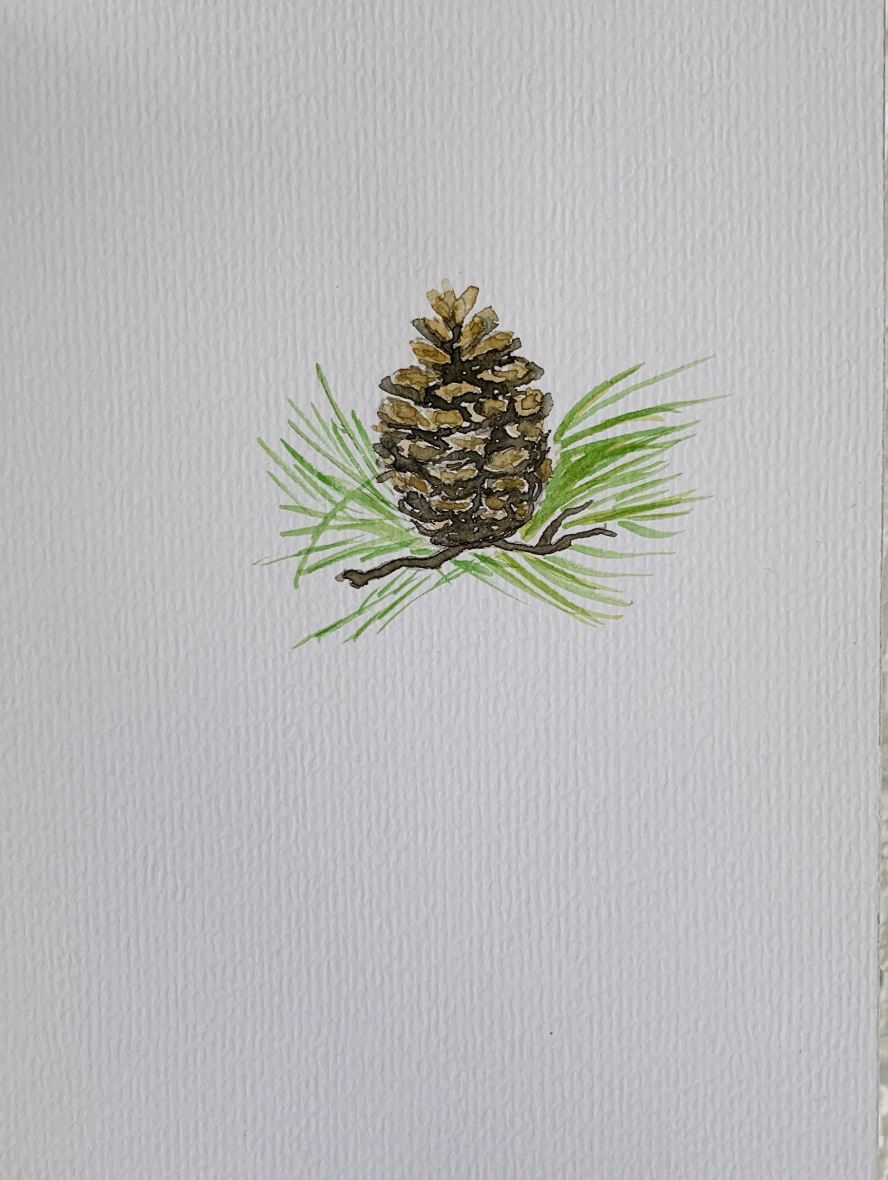 Pine Tree Card | Etsy