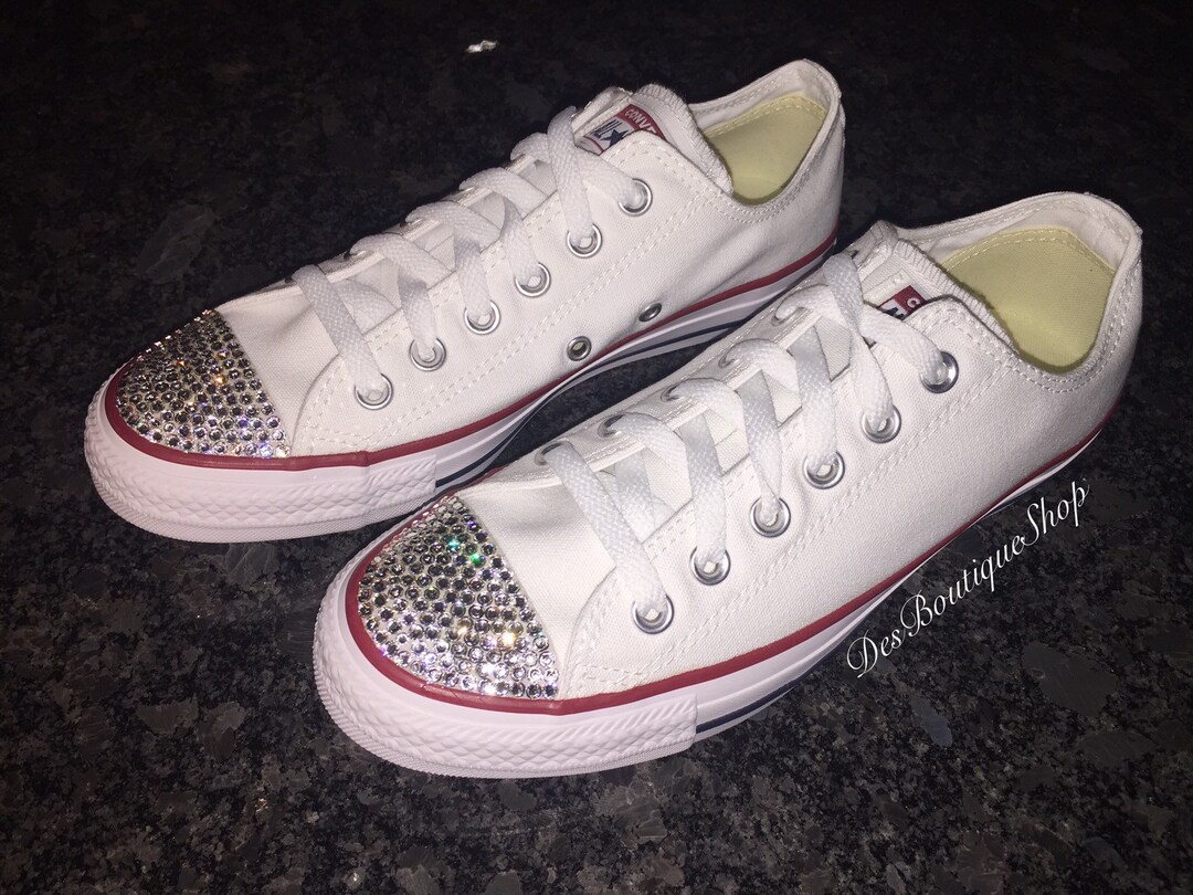 Authentic Swarovski Crystal Converse Chuck Taylor All Star Low Top ...