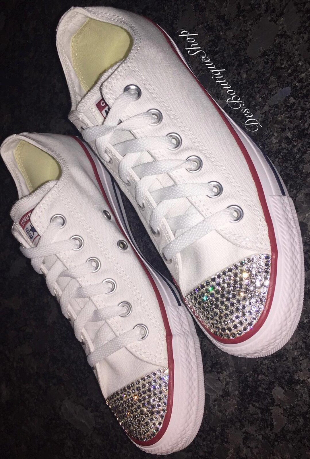 Authentic Swarovski Crystal Converse Chuck Taylor All Star Low Top ...