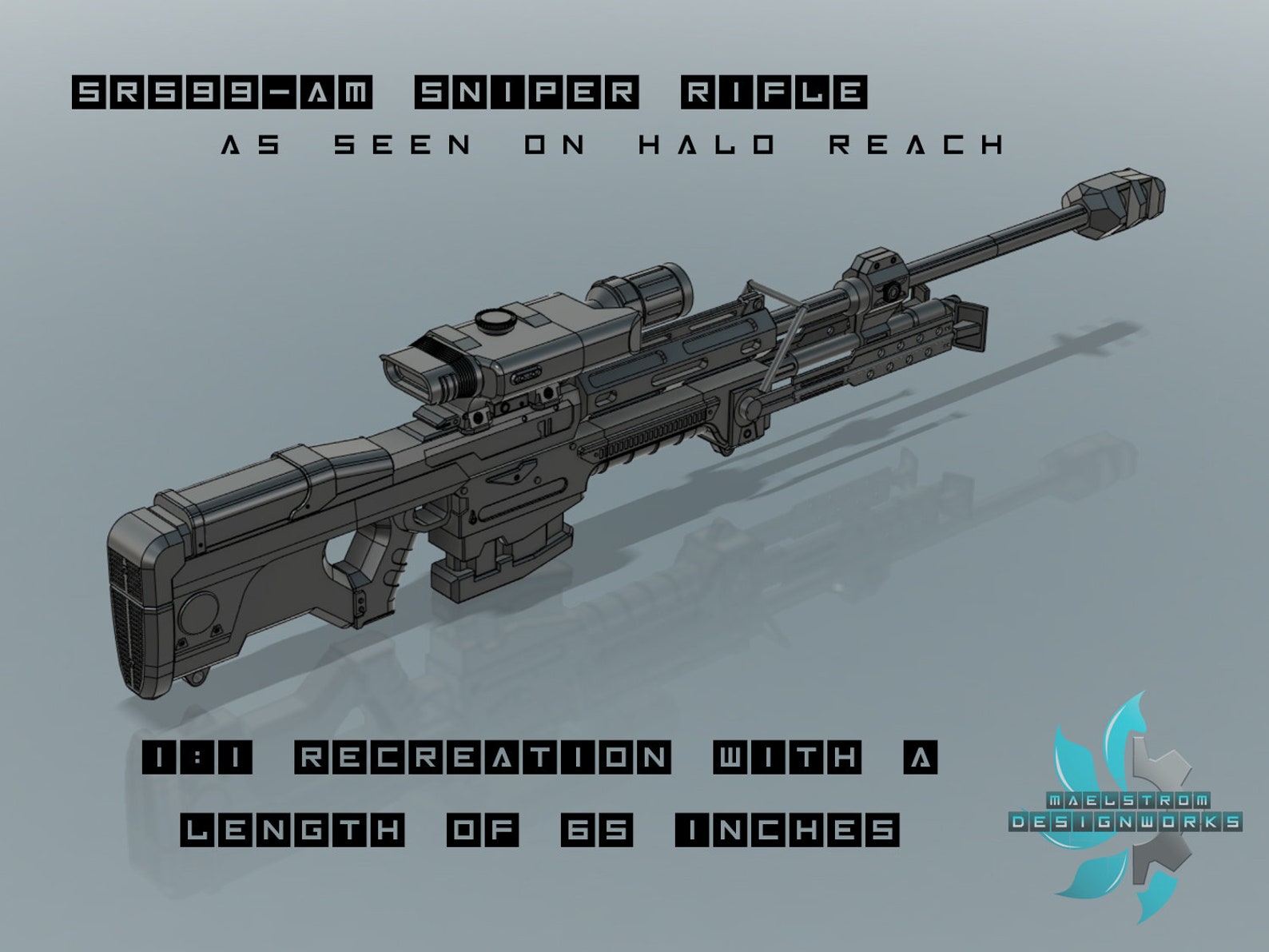 Halo Reach Sniper Rifle SRS99-AM Files for 3D Printing - Etsy