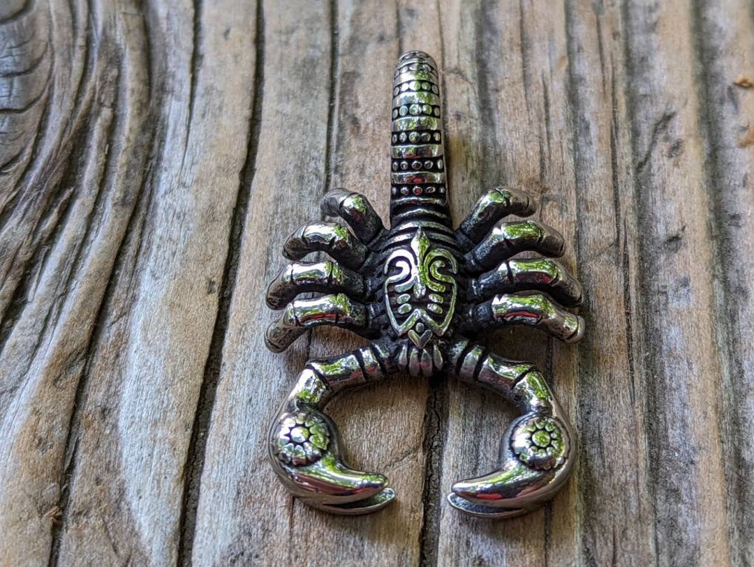 Silver Javanese Jungle Scorpion 3D Pendant, Chain Optional, Stainless ...