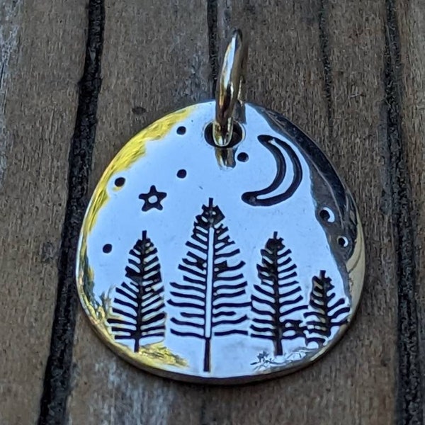 Moon and Tree - Etsy