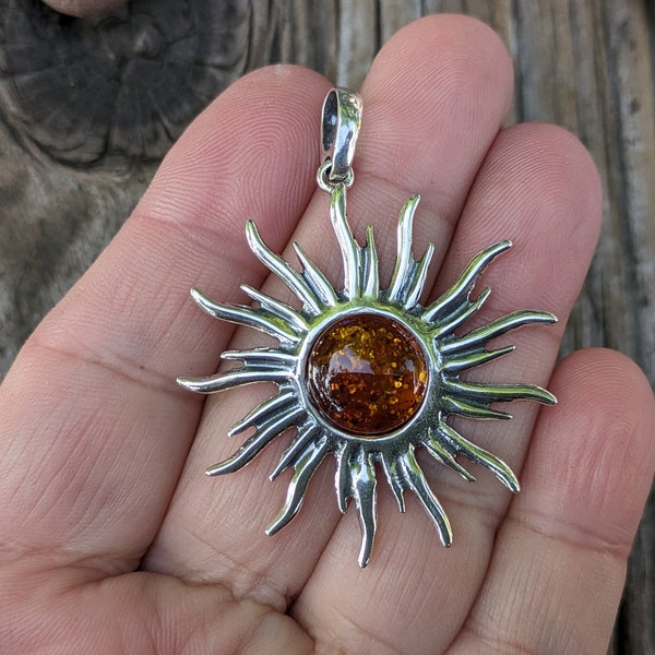 Sun Pendant - Etsy
