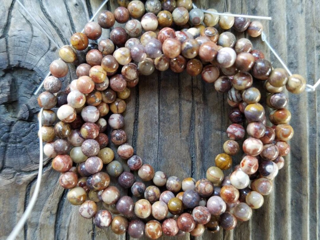 Birds Eye Rhyolite 4mm Smooth Round Beads, 12-1/2" Strand - Etsy
