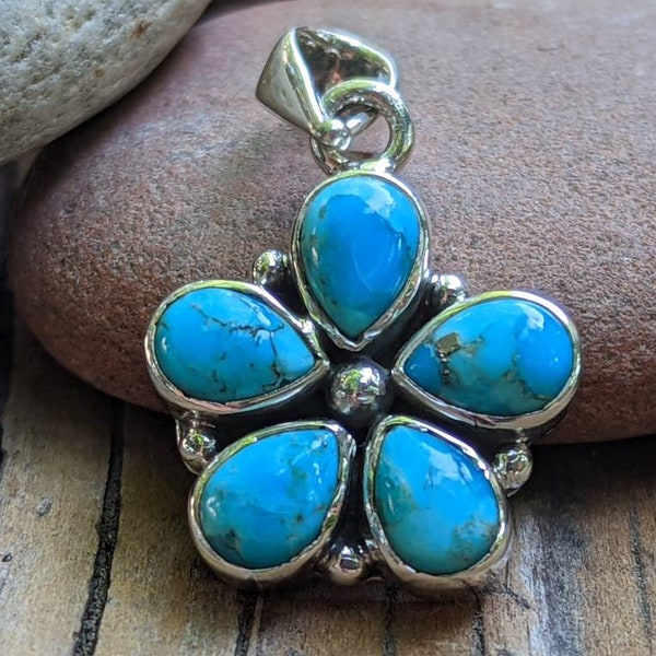 Sterling Silver Turquoise Charms - Etsy