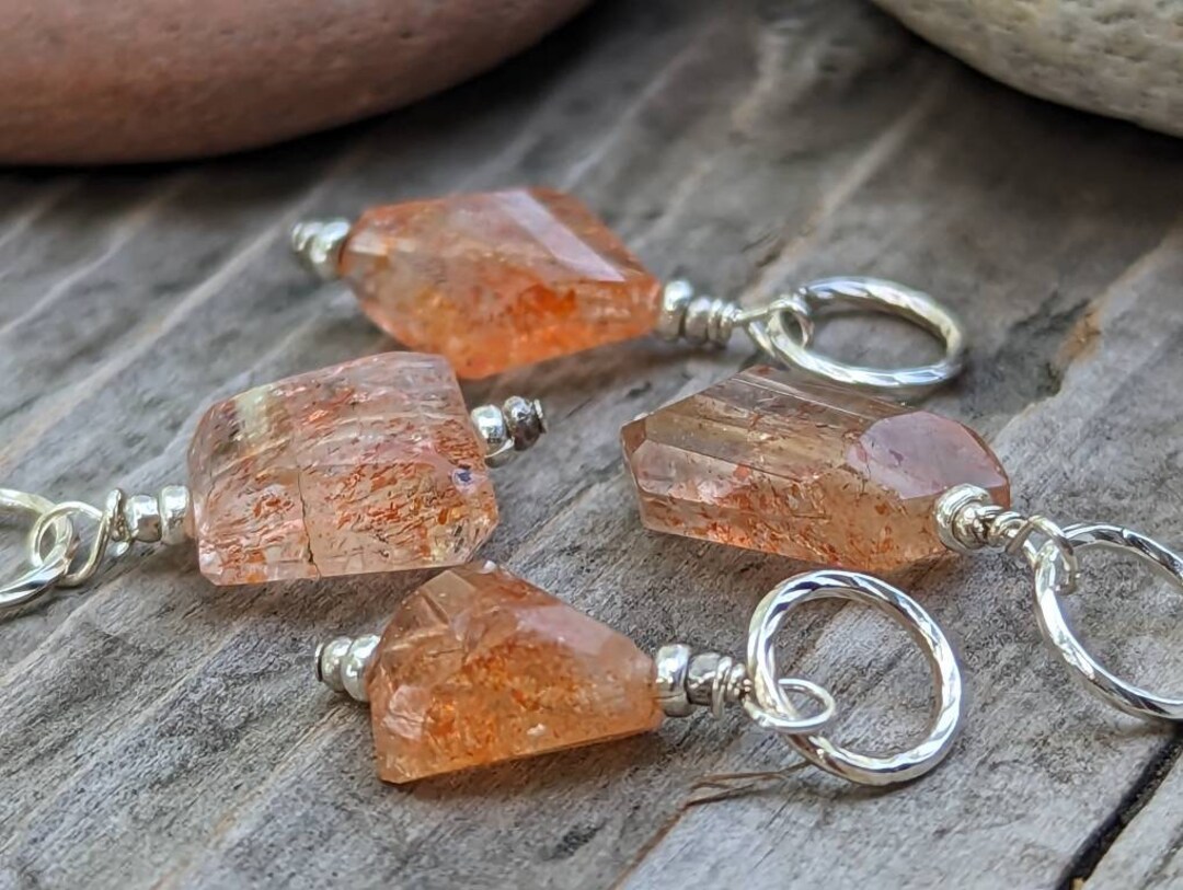 ONE Sunstone and Sterling Silver Charm - Etsy