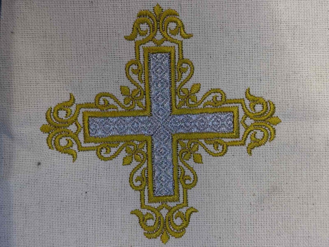 Cross Machine Embroidery Design, Cross Religious Symbol, Digital File ...