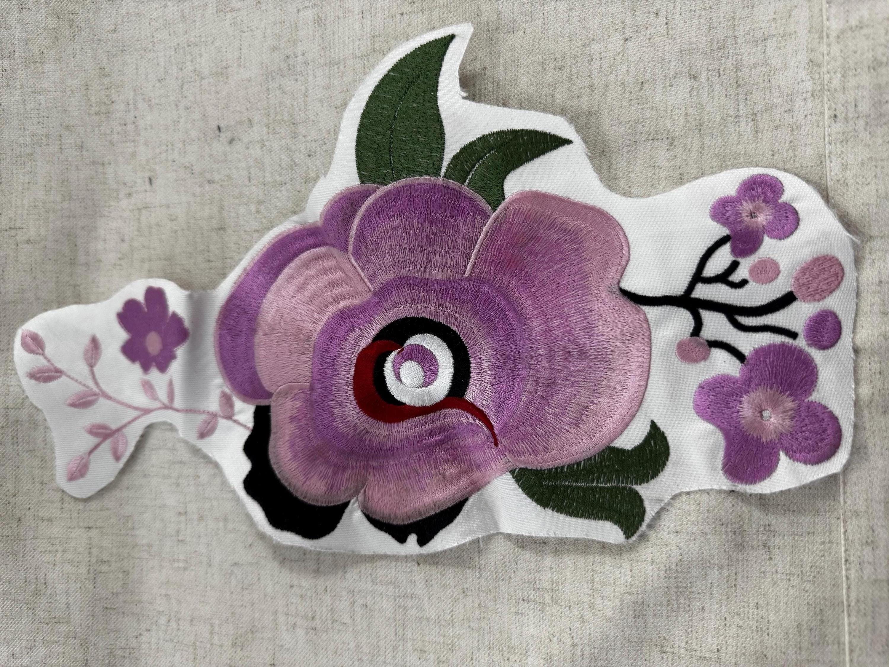 Pink Sakura Flower Machine Embroidery Design (DST) - Etsy