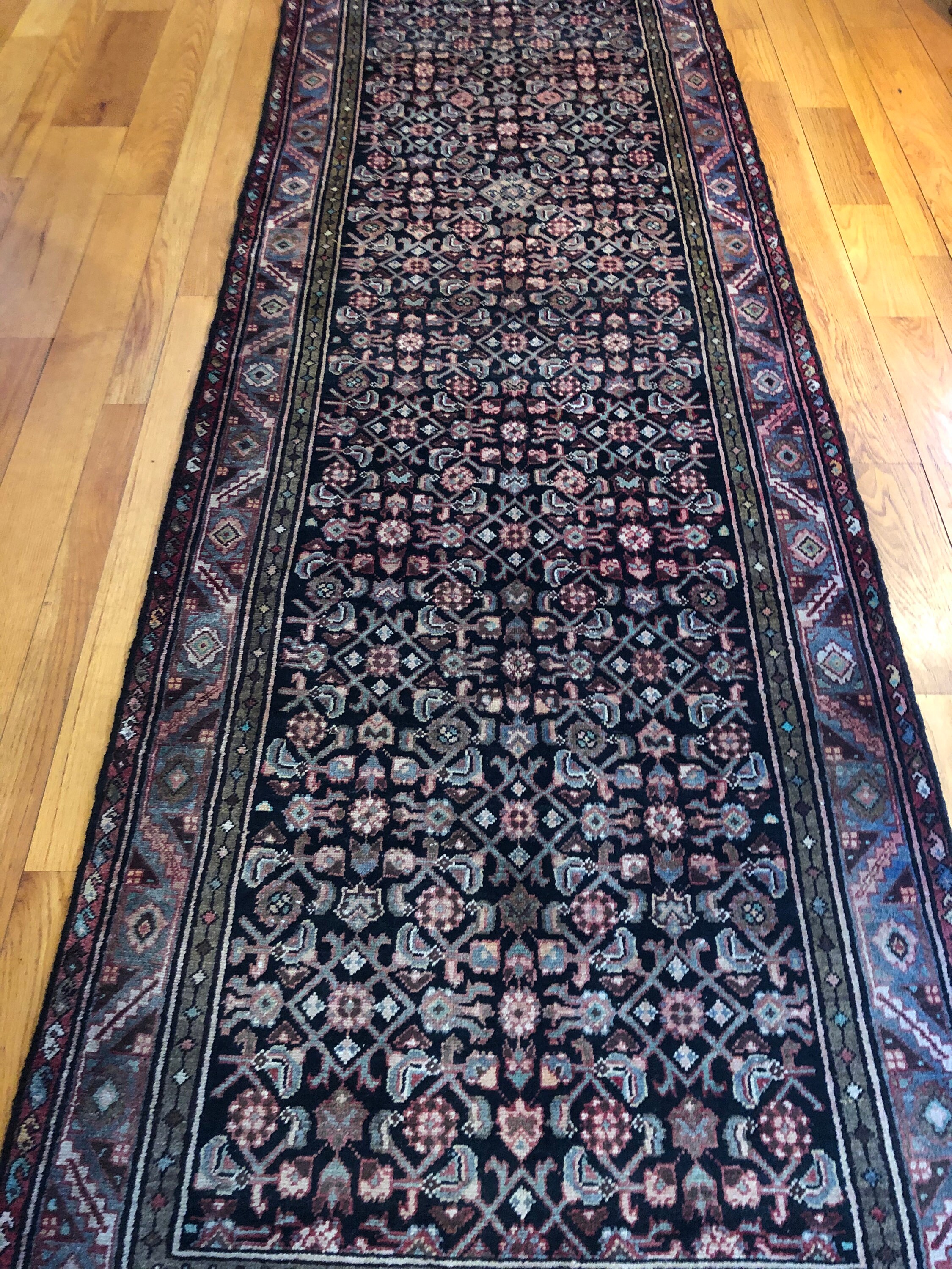 Antique Handmade Oriental Runner Tribal and Geometric Allover | Etsy