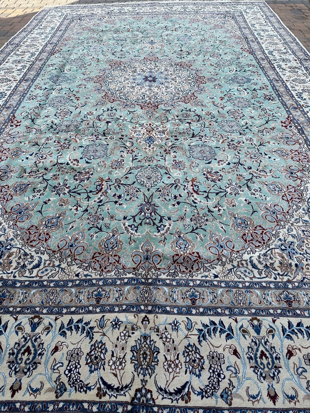 Spectacular Palace Size Top Quality Vintage Oriental Rug, Fine Silk and ...