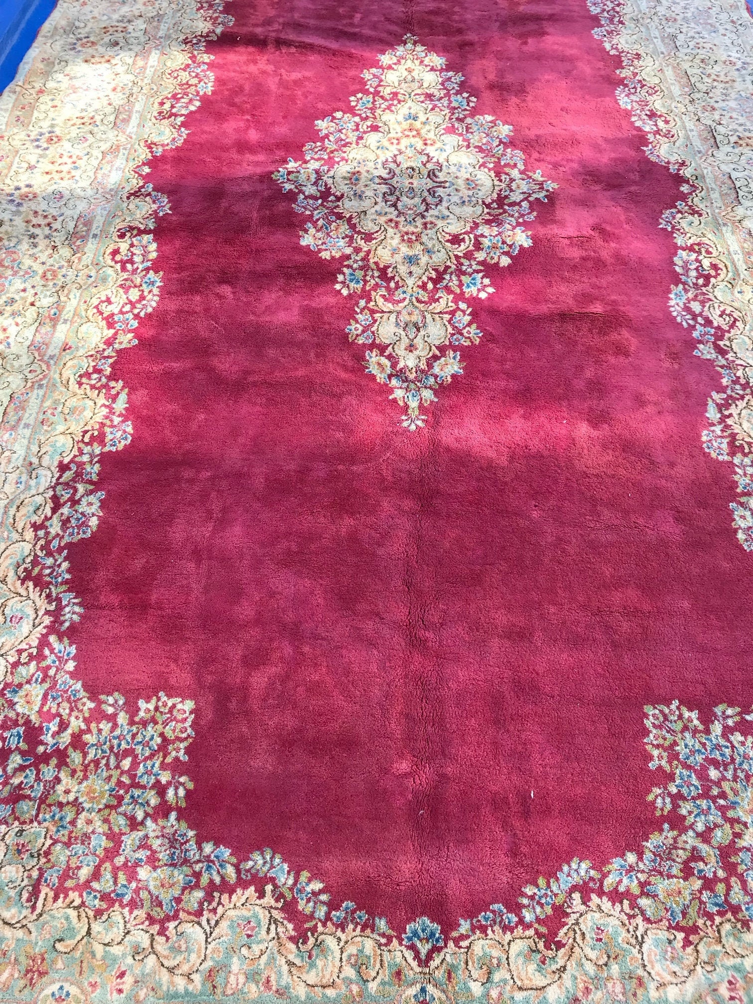 Vintage Handmade Victorian Oriental Area Rug Palace Size | Etsy