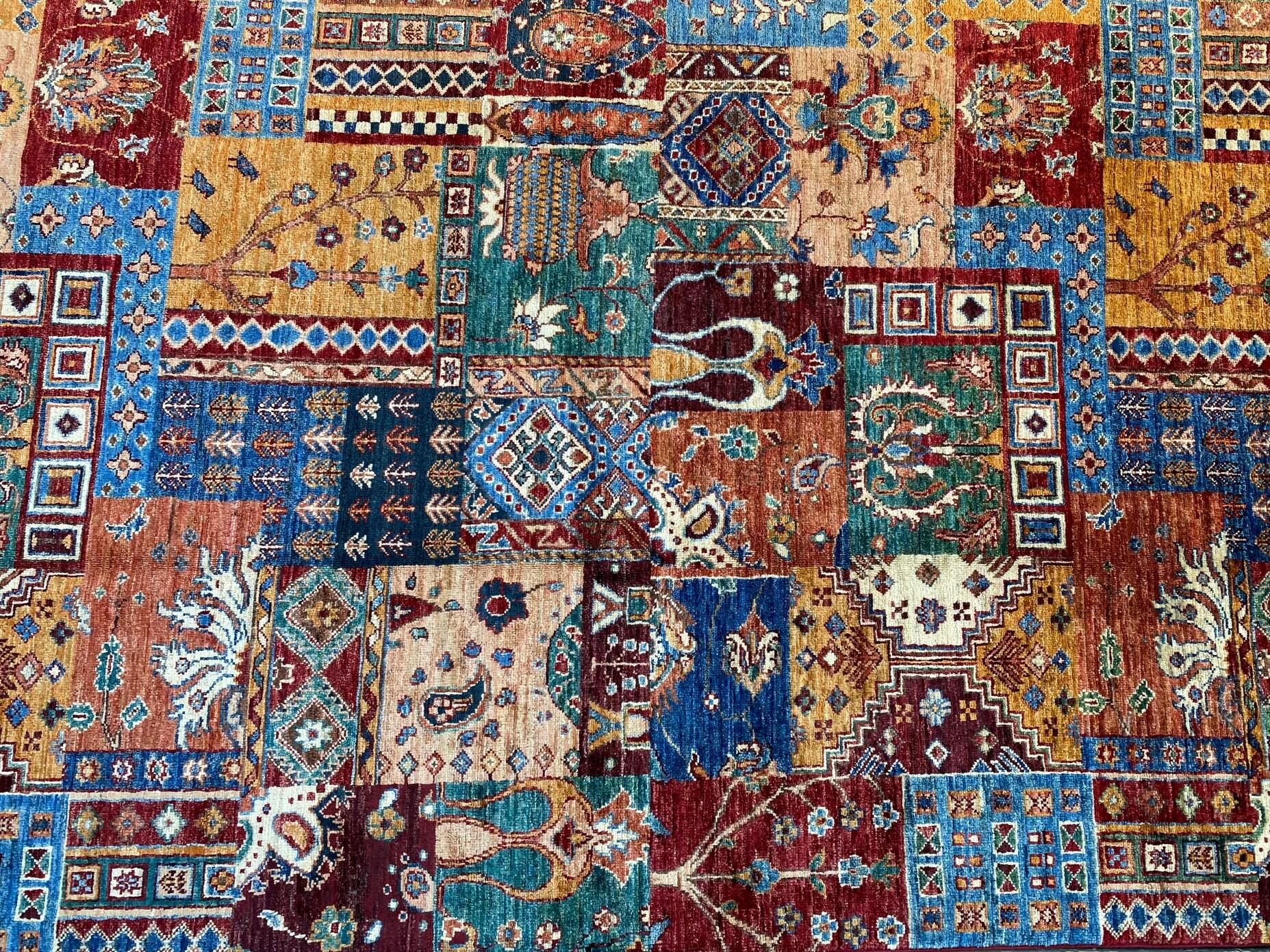 Handmade Pakistani Four Seasons Oriental Rug Colorful | Etsy