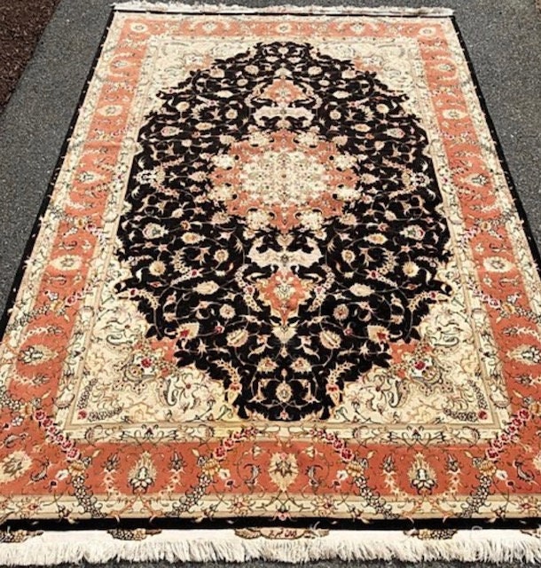 Top Quality Elegant Handmade Vintage Oriental Rug Floral and | Etsy