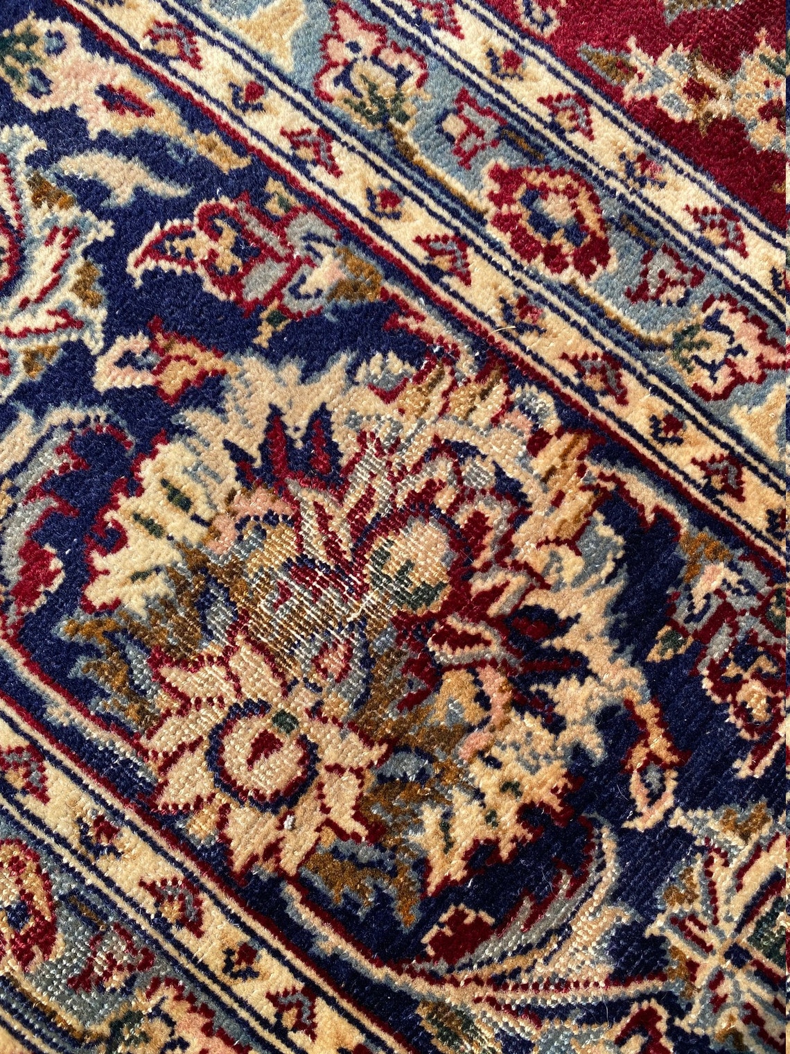 Fine Quality Vintage Floral Oriental Rug Handmade in Pakistan | Etsy