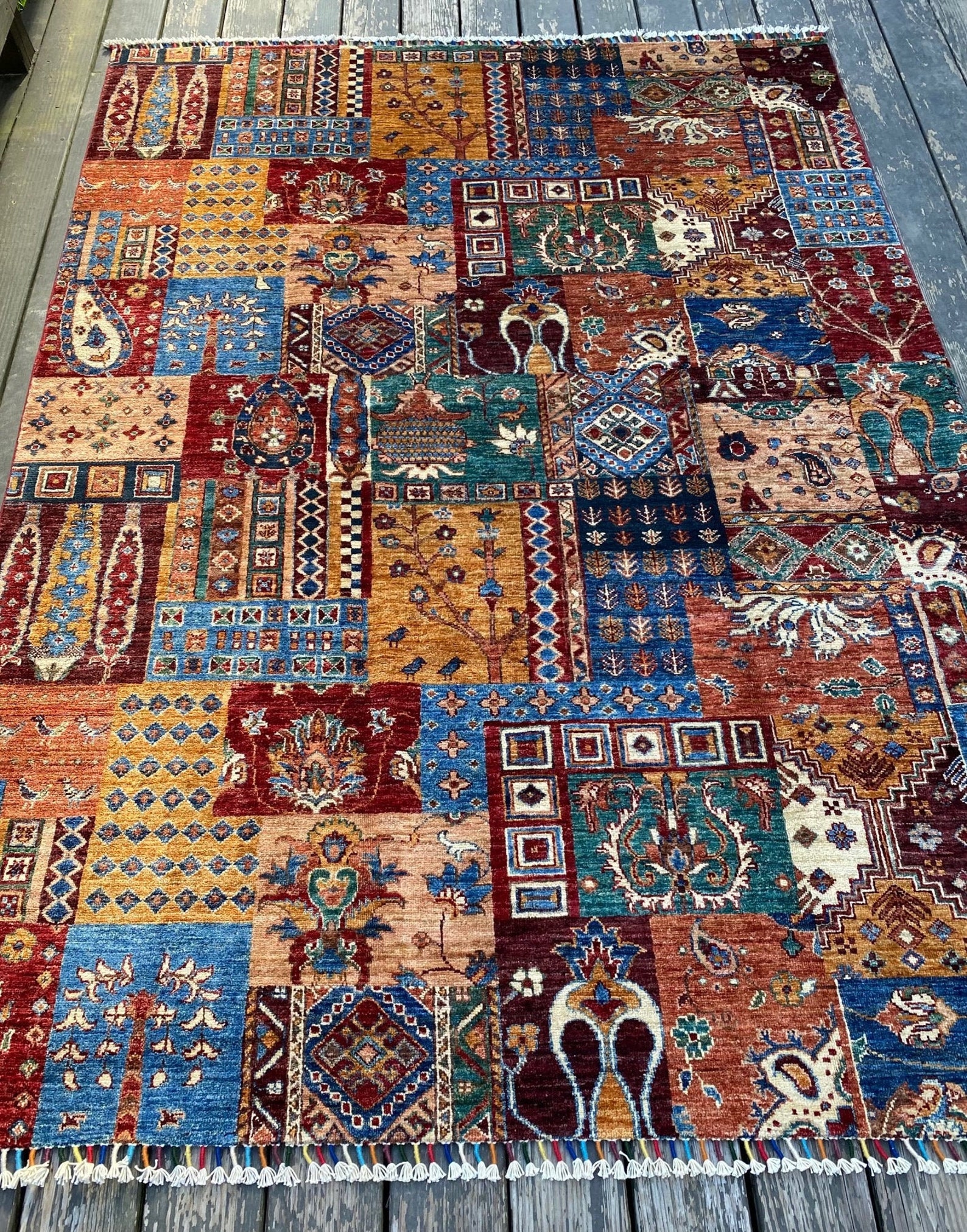 Handmade Pakistani Four Seasons Oriental Rug Colorful - Etsy