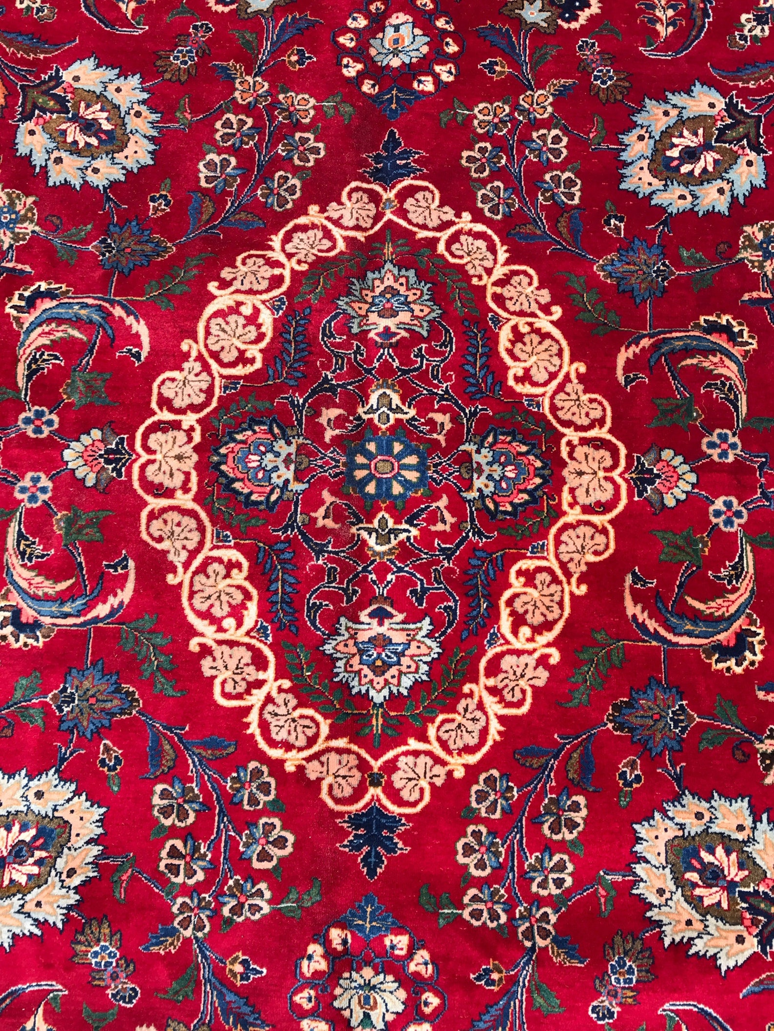 Vintage Fine Quality Handmade Oriental Ruby Red Large Area - Etsy