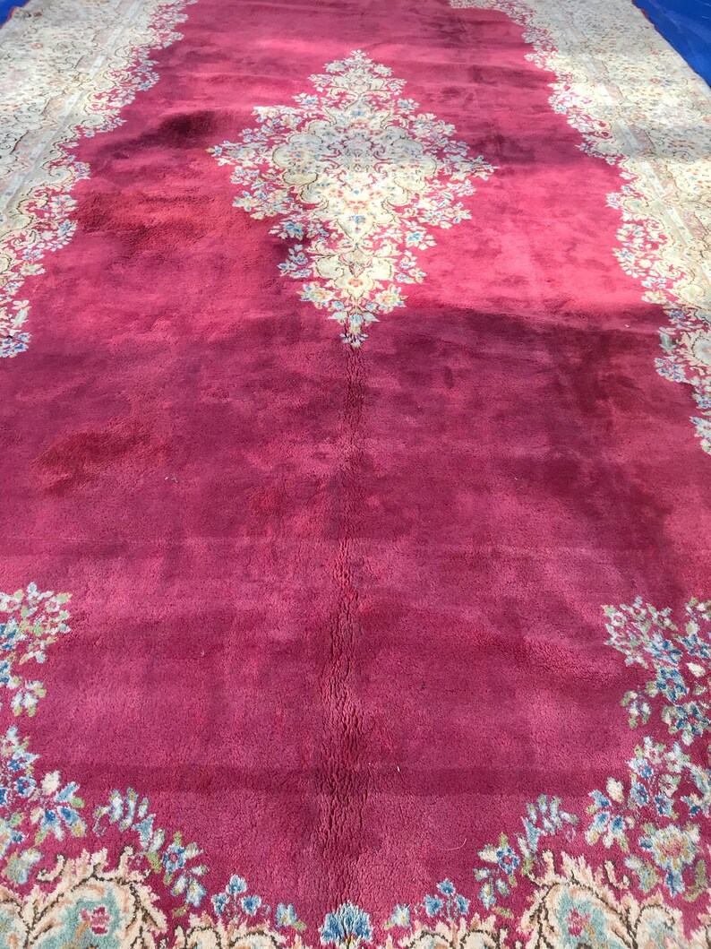 Vintage Handmade Victorian Oriental Area Rug Palace Size - Etsy