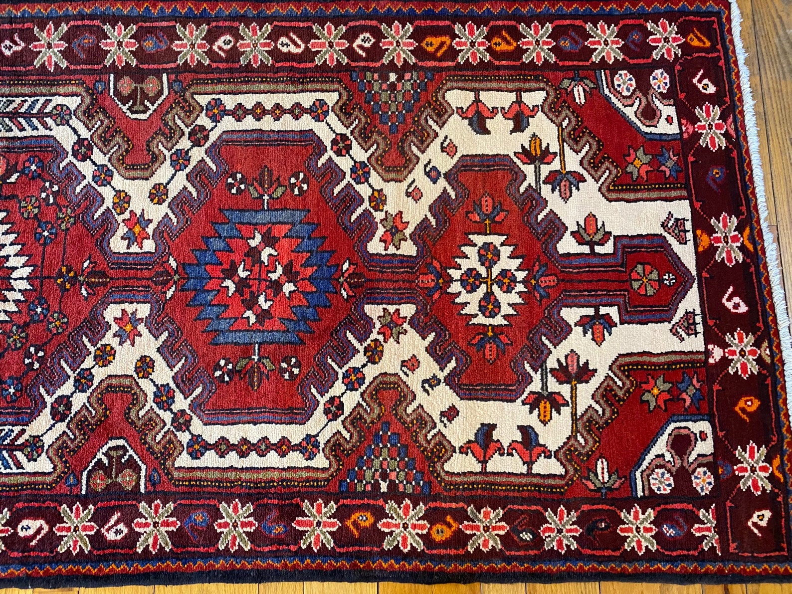 Vintage Handmade Tribal & Geometric Oriental Runner Intricate - Etsy